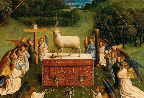 The Adoration Of The Mystic Lamb From The Ghent Altarpiece Detail