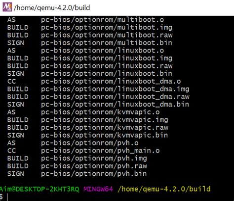QEMU的重新编译下 LAB Z COM