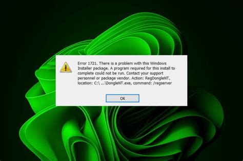 Error 1721 How To Fix This Windows Installer Problem