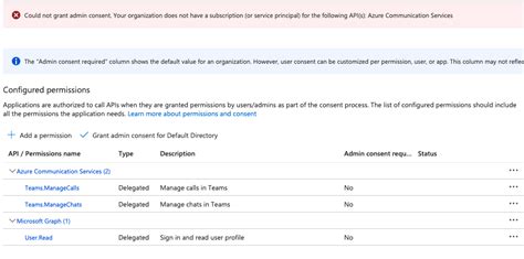 The App Is Trying To Access A Service Id Azure Communication Services That Your