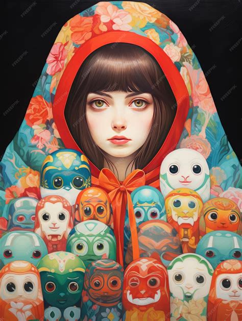 premium ai image matryoshka russian nesting dolls