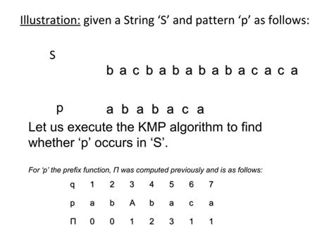 Kmp Pattern Matching Algorithm Ppt Kmp Pattern Matching Algorithm Ppt