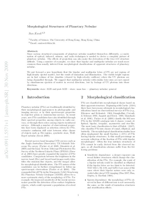Pdf The Morphological And Structural Classification Of Planetary