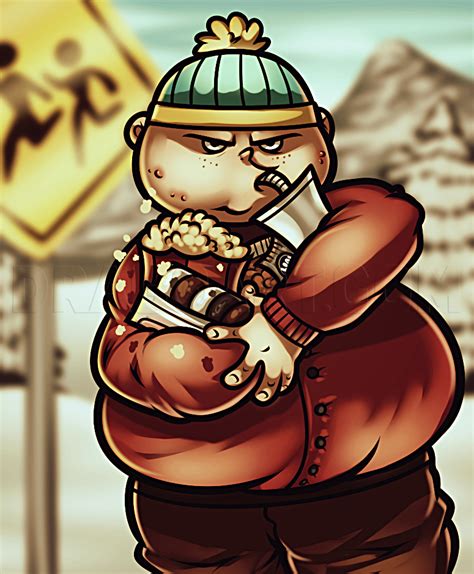 How To Draw Realistic Cartman Drawing Step By Step By Dawn Dragoart