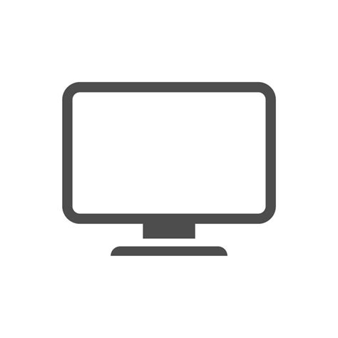 icono de monitor del conjunto básico de iconos planos 4693192 Vector en
