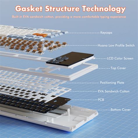 คีย์บอร์ดเกมมิ่ง ajazz akp815 wired streamdeck keyboard