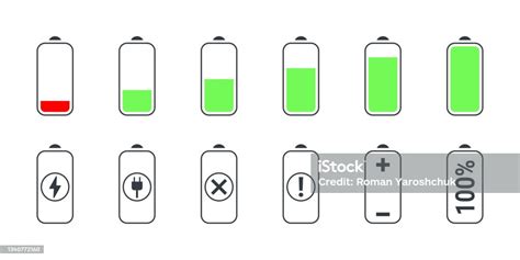 배터리 충전 아이콘입니다 전화 충전 표시기 배터리가 충전중입니다 배터리 충전 상태입니다 벡터 일러스트레이션 가득 찬에 대한 스톡 벡터 아트 및 기타 이미지 Istock