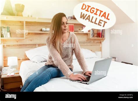Conceptual Caption Digital Wallet Internet Concept A Financial Account That Allows Creating An
