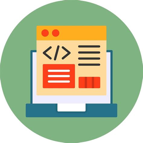 code refactoring flat circle style icon 54681074 vector art at vecteezy