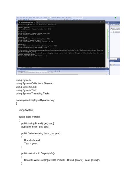 lab1 8 multilevel inheritance pdf computer programming transport