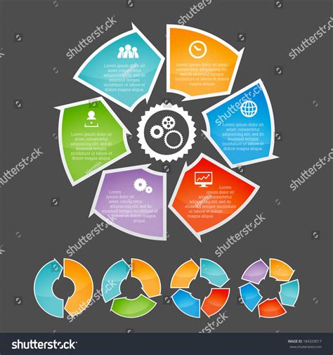 Vector Illustration Circling Arrow Infographic Element Stock Vector Royalty Free 184329017