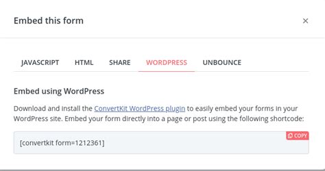 How To Add Convertkit Forms To Wordpress Brand Creators