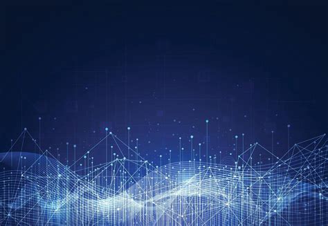 Big Data Visualization Abstract Technology Innovation Communication Concept Digital Blue Design