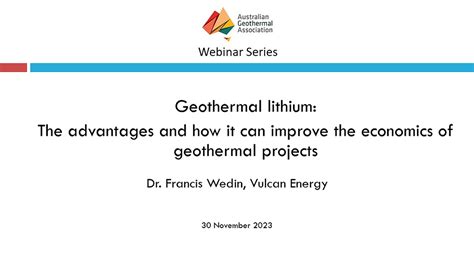 Webinar Presentation Geothermal Lithium