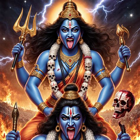 Hyper Realistic Kali Maa Painting Stable Diffusion Online