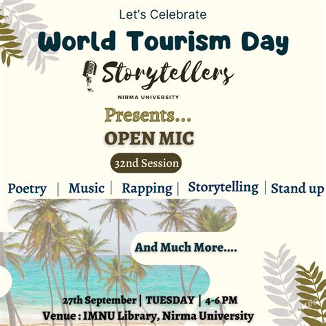 World Tourism Day Storytellers Nirma University Library System