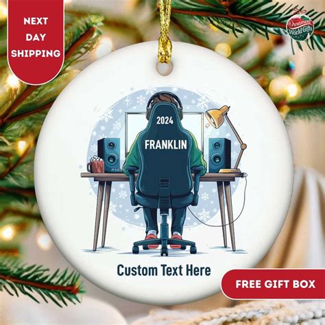 Custom Computer Programmer Christmas 2d Ornament T For Computer Developer Christmas 2024