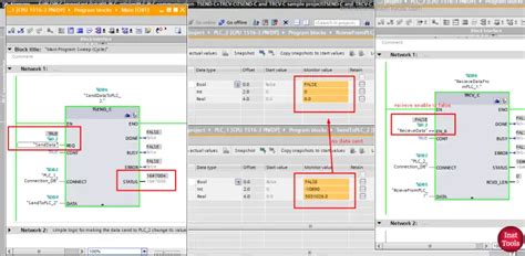 Transferring Data Across PLC Systems TSEND C TRCV C