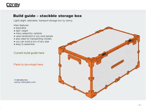 3d File Variable Storage Stackable Box ・3d Printer Design To Download 3d File Variable Storage Stackable Box ・3d Printer Design To Download