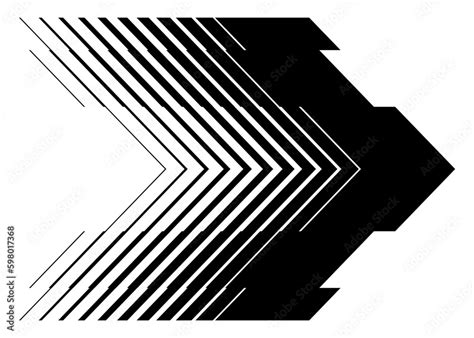 Black Vector Arrow On A White Background Pointer Design Element Navigation Modern Pattern