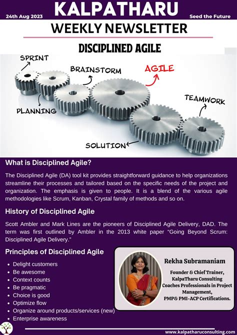 Kalpatharu Consulting On Linkedin Newsletter Weeklynewsletter Agile Disciplinedagile