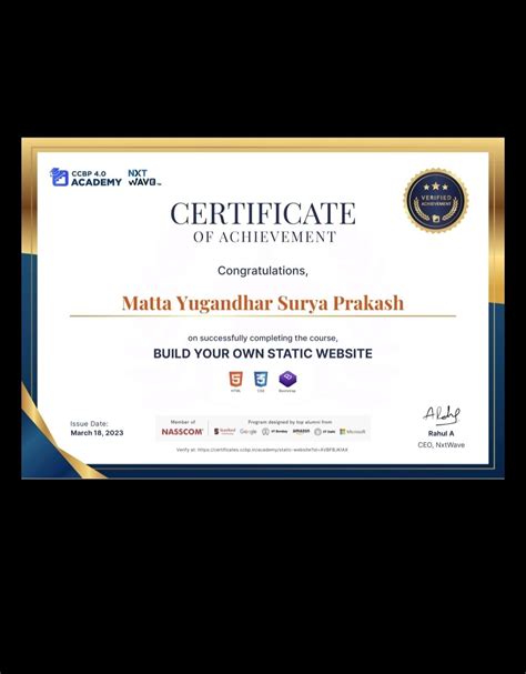 Yugandhar Surya Prakash Matta On Linkedin Ccbp Ccbpian Nxtwaveccbp Htmlcss Bootstrap