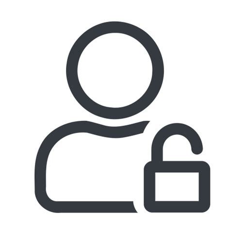 User Unlock Icon By Friconix Fi Xnluxl User Unlock Linenormaluser