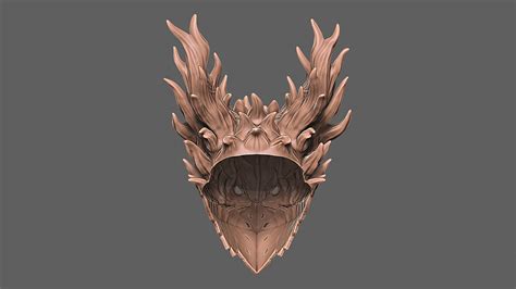Dark Deku Mask My Hero Academia Cosplay 3d Model By Blackstar90