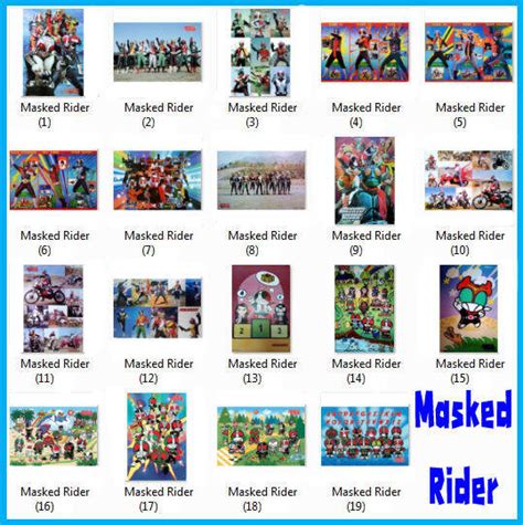 โปสเตอร์ ไอ้มดแดง มาสค์ไรเดอร์ Masked Rider 19แบบ อาละวาด คาเมนไรเดอร์ การ์ตูน Cartoon รูปภาพ