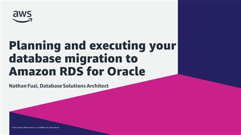 Best Practices To Migrate Oracle Database To Amazon Rds Aws Online
