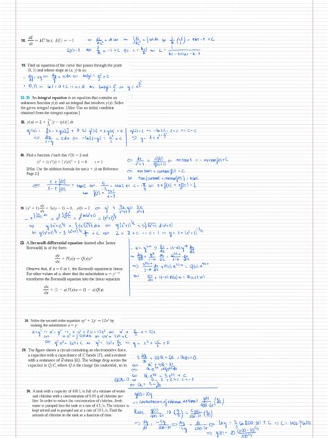 Hw Separable And Linear Differential Equations Pdf