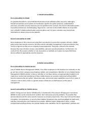 Network Security Vulnerabilities And Mitigation Strategies Course Hero