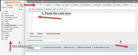 How To Add Column In Mysql Database Using Php Campcodes