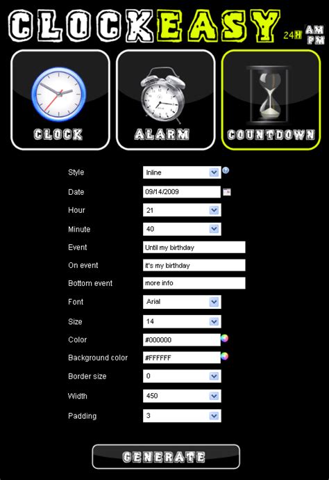 Clockeasy Free Countdown Timer Widgets Makeuseof