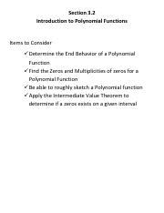 Mastering Polynomial Functions Zeros End Behavior Graphs Course Hero