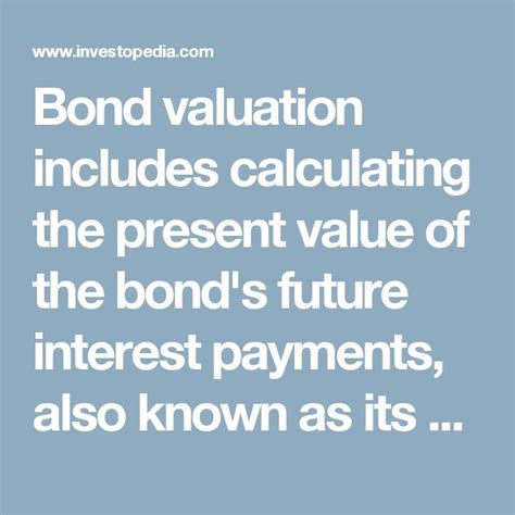 Bond Valuation Calculation And Example Financial Calculators Zero