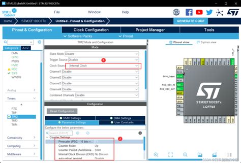 stm32 cubemx timer8 配置 ganmaola的技术博客 51cto博客