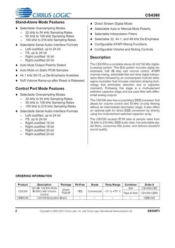 Cs4398 Czz Cirrus Logic At Rs 300 Piece In New Delhi Id 2854030802762