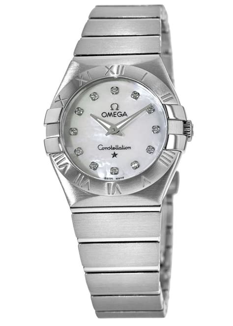 Omega Constellation Brushed Quartz 27mm Womens Watch 12310276055001