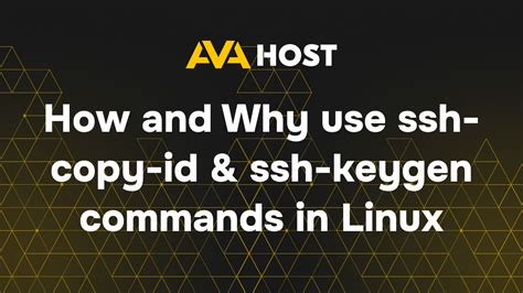 How And Why Use Ssh Copy Id And Ssh Keygen Commands In Linux ⋆ Avahosting