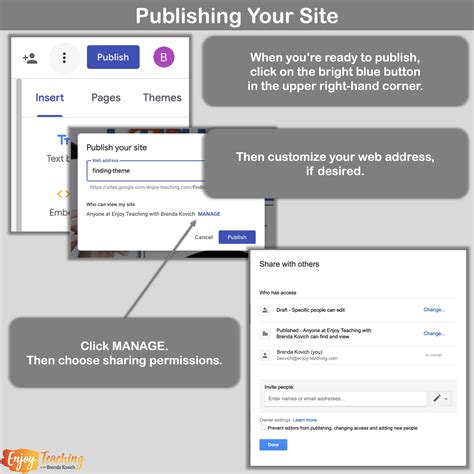 How To Make Google Sites Enjoy Teaching With Brenda Kovich