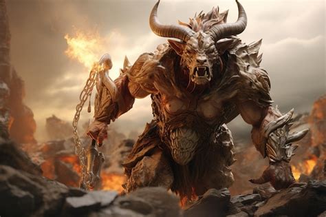 Premium AI Image Minotaur