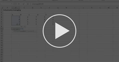 How To Calculate Column Averages Of Dynamic Arrays For Honors Coursera