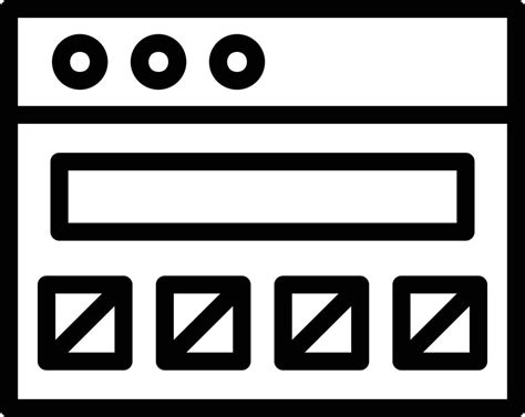 Ui Wireframe Line Icon 14699087 Vector Art At Vecteezy