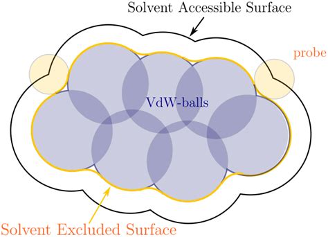 2 Dimension 2d Schematics Of The Solvent Accessible Surface And The Download Scientific