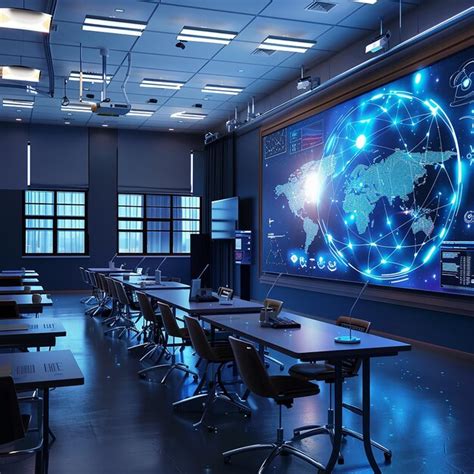 Quotinteractive Smart Classroom With Iot In Educationquot Premium Ai Generated Image