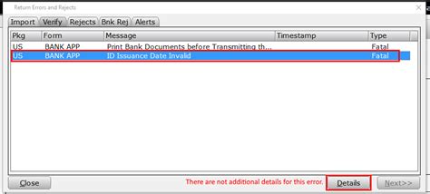 Verify Error ID Issuance Date Invalid