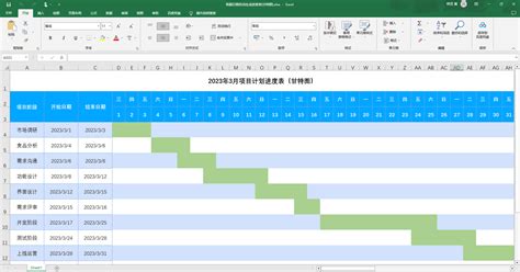 【excel模板】进度计划表和甘特图（含文件下载） 知乎