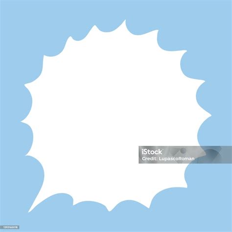 하얀 연설 거품 생각 풍선 회담 버블링 채팅 댓글 클라우드 만화 복고풍 외치는 음성 모양 파란색에 고립 0명에 대한 스톡 벡터 아트 및 기타 이미지 Istock