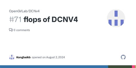 Flops Of DCNV Issue OpenGVLab DCNv GitHub